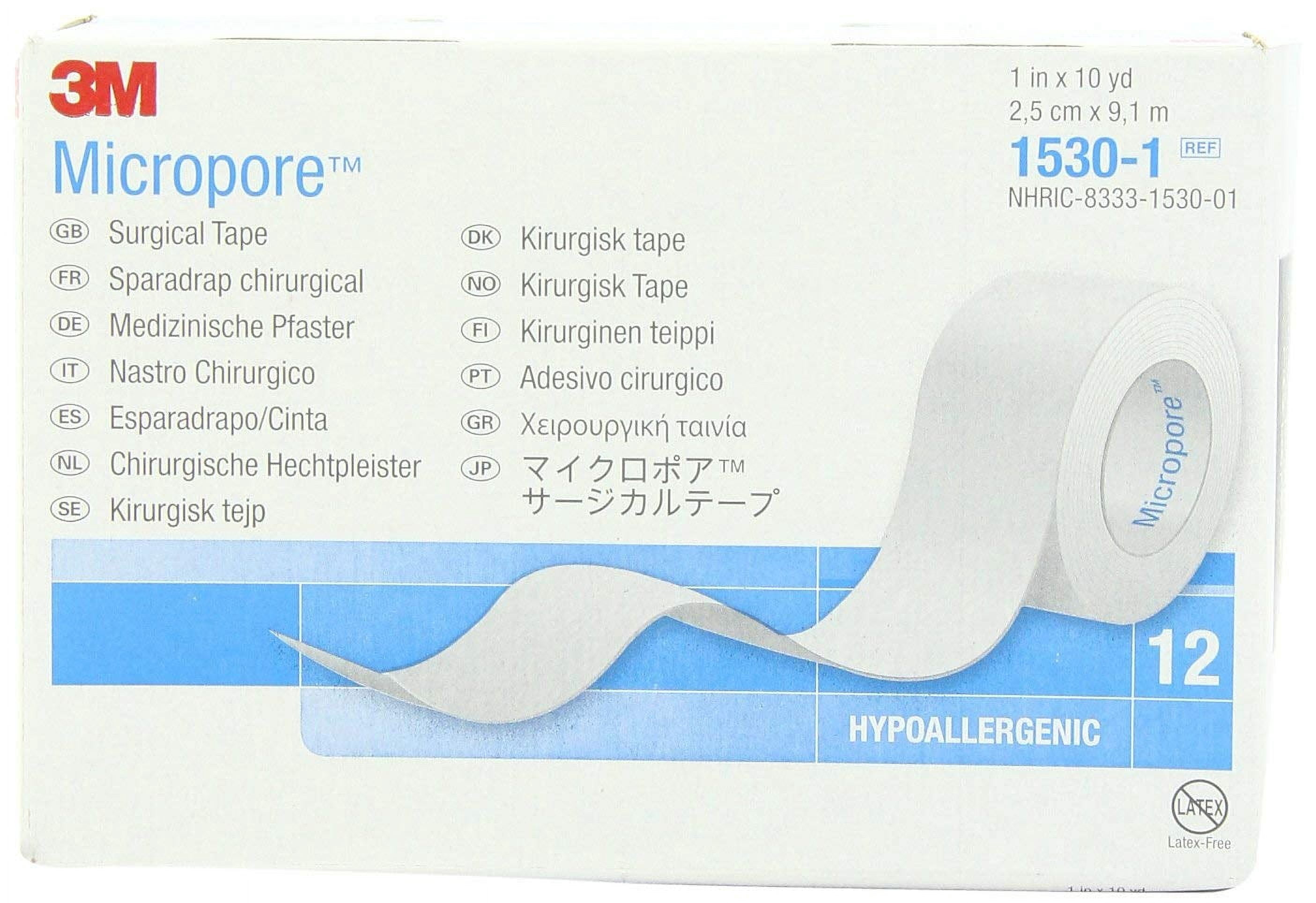 Medical Tape Micropore Paper 1 Inch X 10 Yards NonSterile, 120 Per Case ...