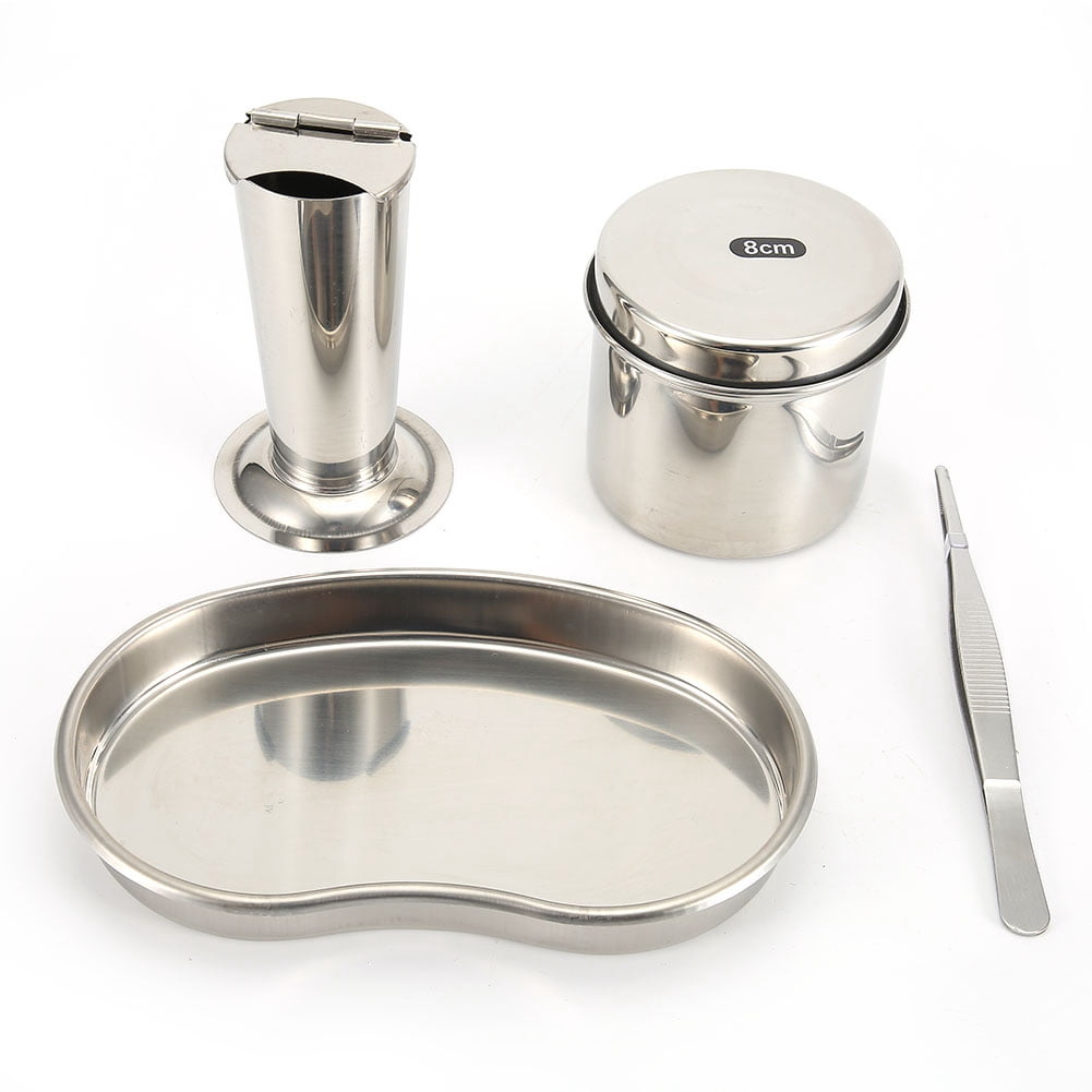 Medical Tattoo Disinfection Kit, Stainless Steel Plate, Tank, Jar, Tray ...