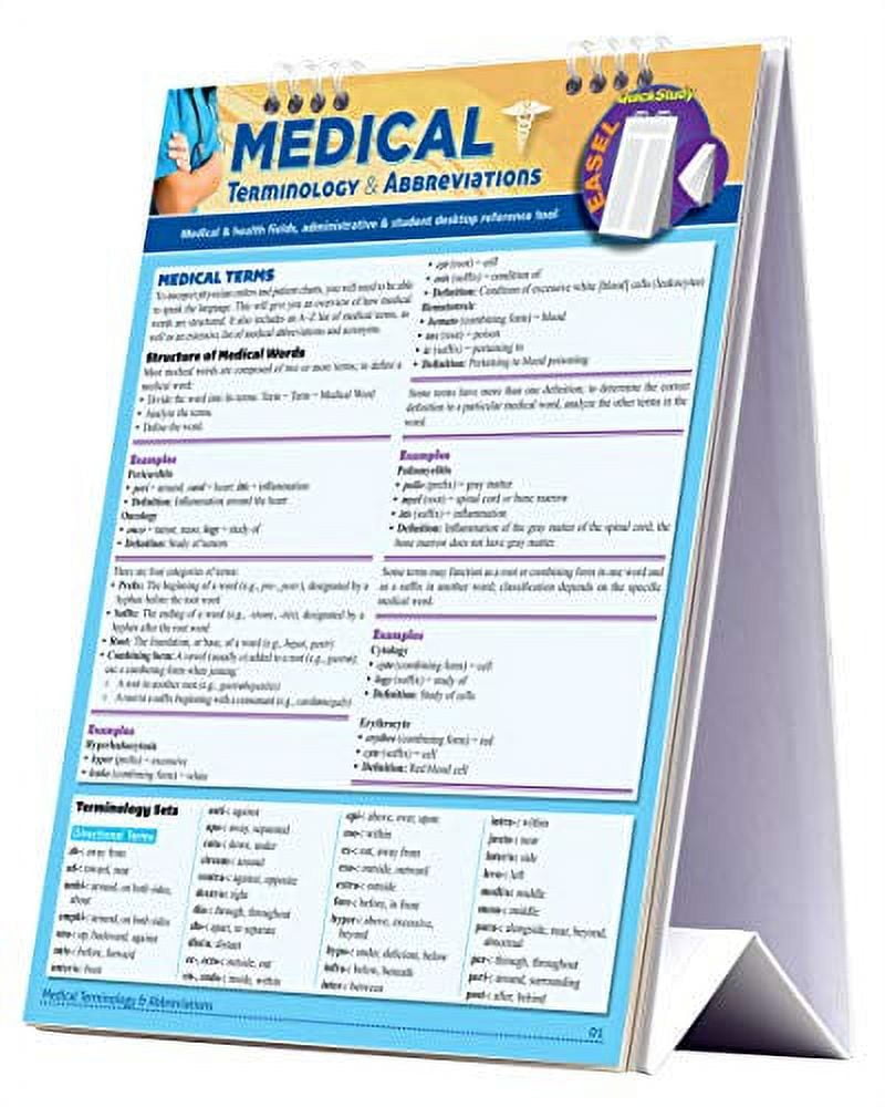 Pre-Owned Medical Terminology & Abbreviations Desktop Easel Book: a ...