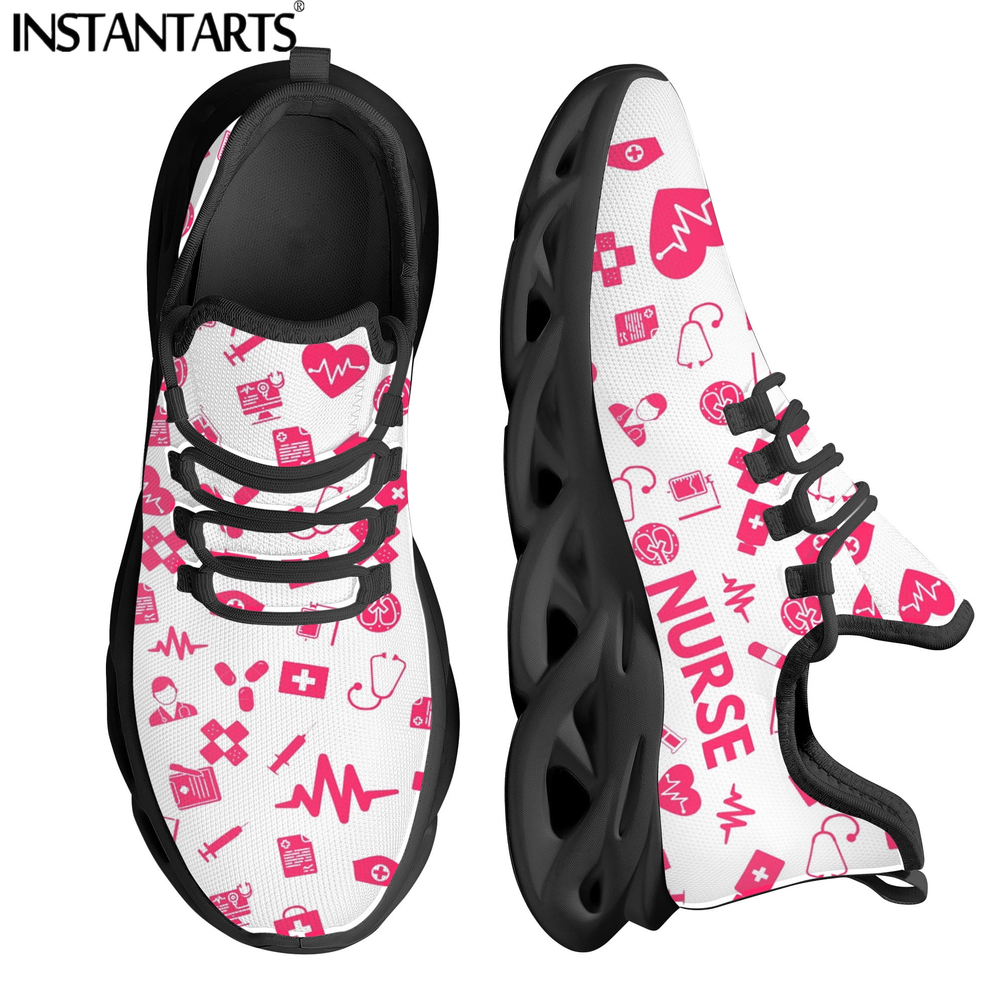 Medical Tools Casual Woman Sneakers Lace Up Footwear Outdoor Leisure ...