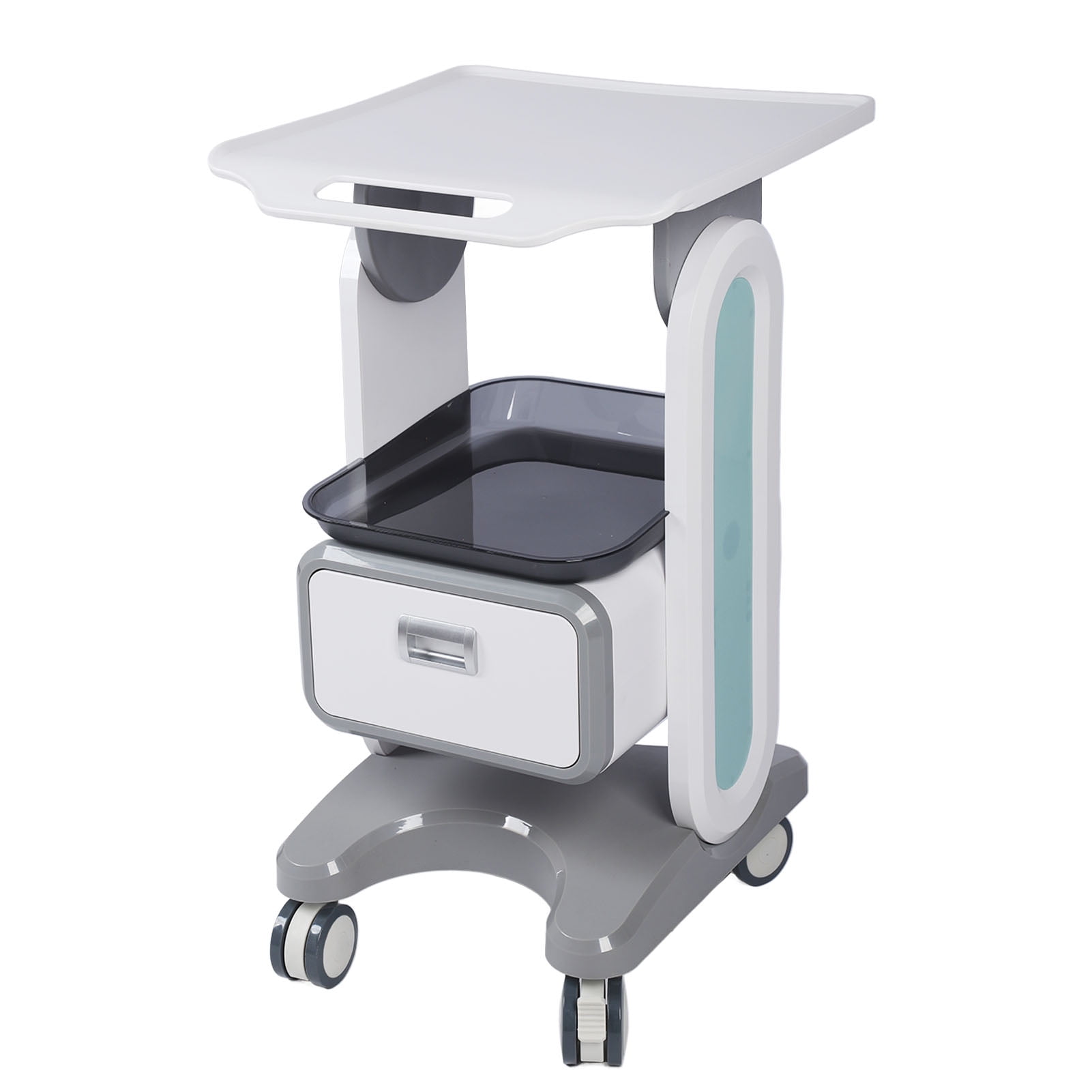 Medical Trolley Cart, Universal Caster Medical Cart Single Drawer For ...