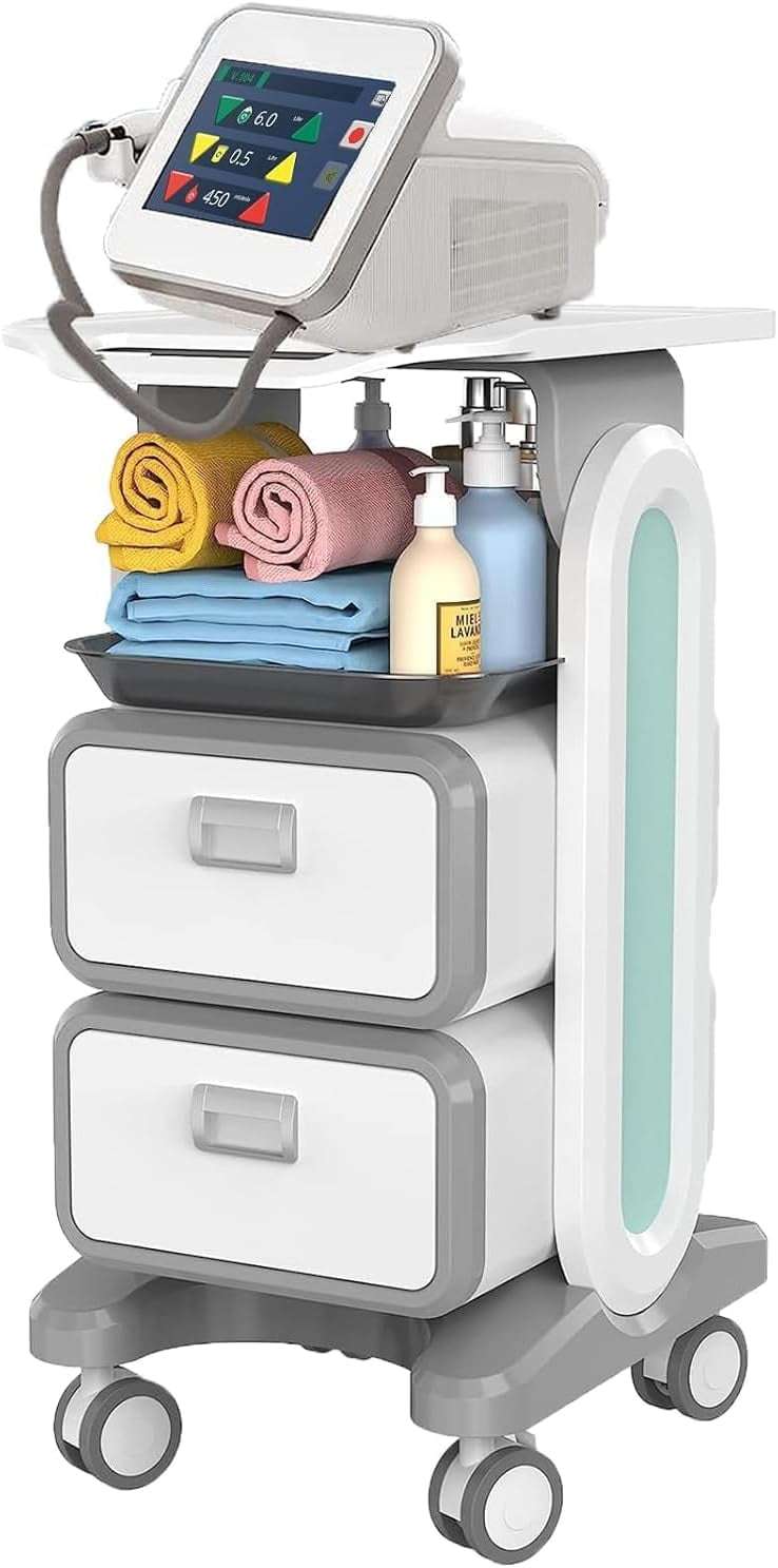 Medical Trolley Cart with Wheel, Mobile Ultrasound Cart Hospital ...