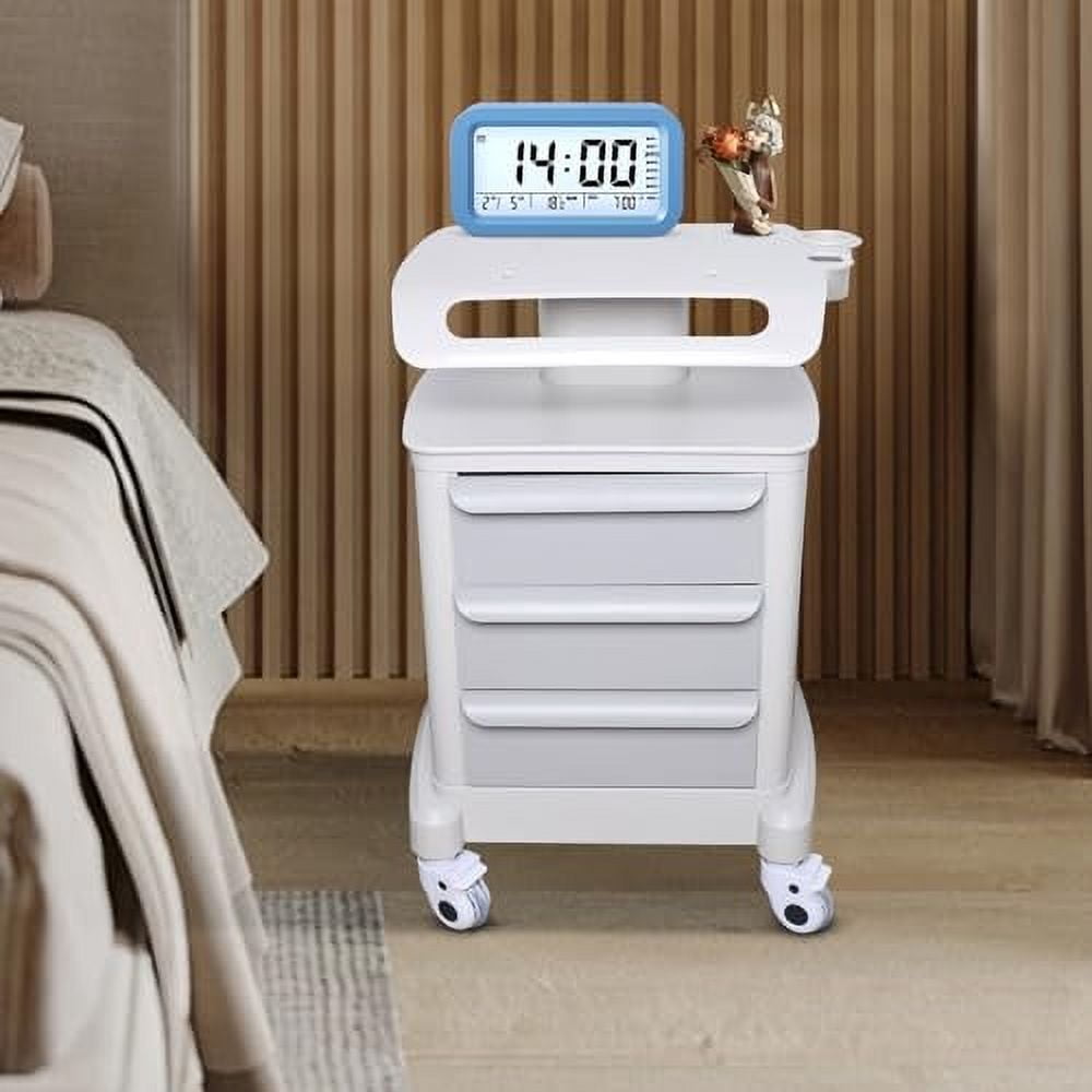 Medical Trolley, Dental Lab Mobile Cart Medical Trolley with 4 Wheels ...