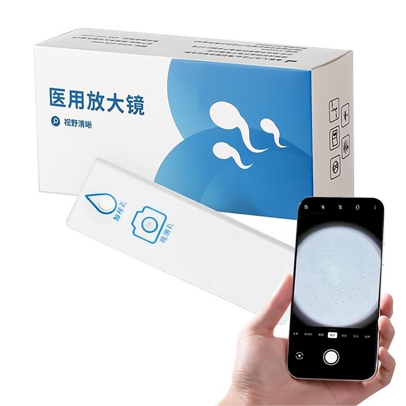 Medical grade magnifying glass Sperm motility test strips and cards ...