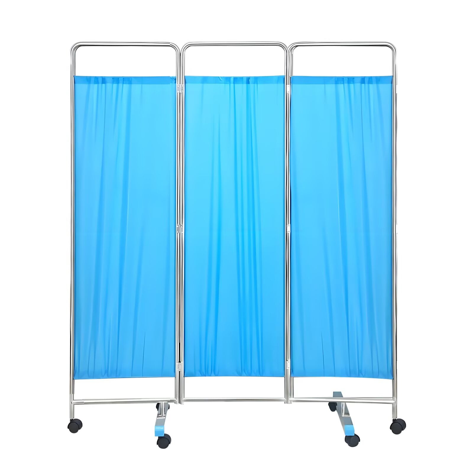 Medical privacy screen on wheels, mobile partition with casters, easy ...
