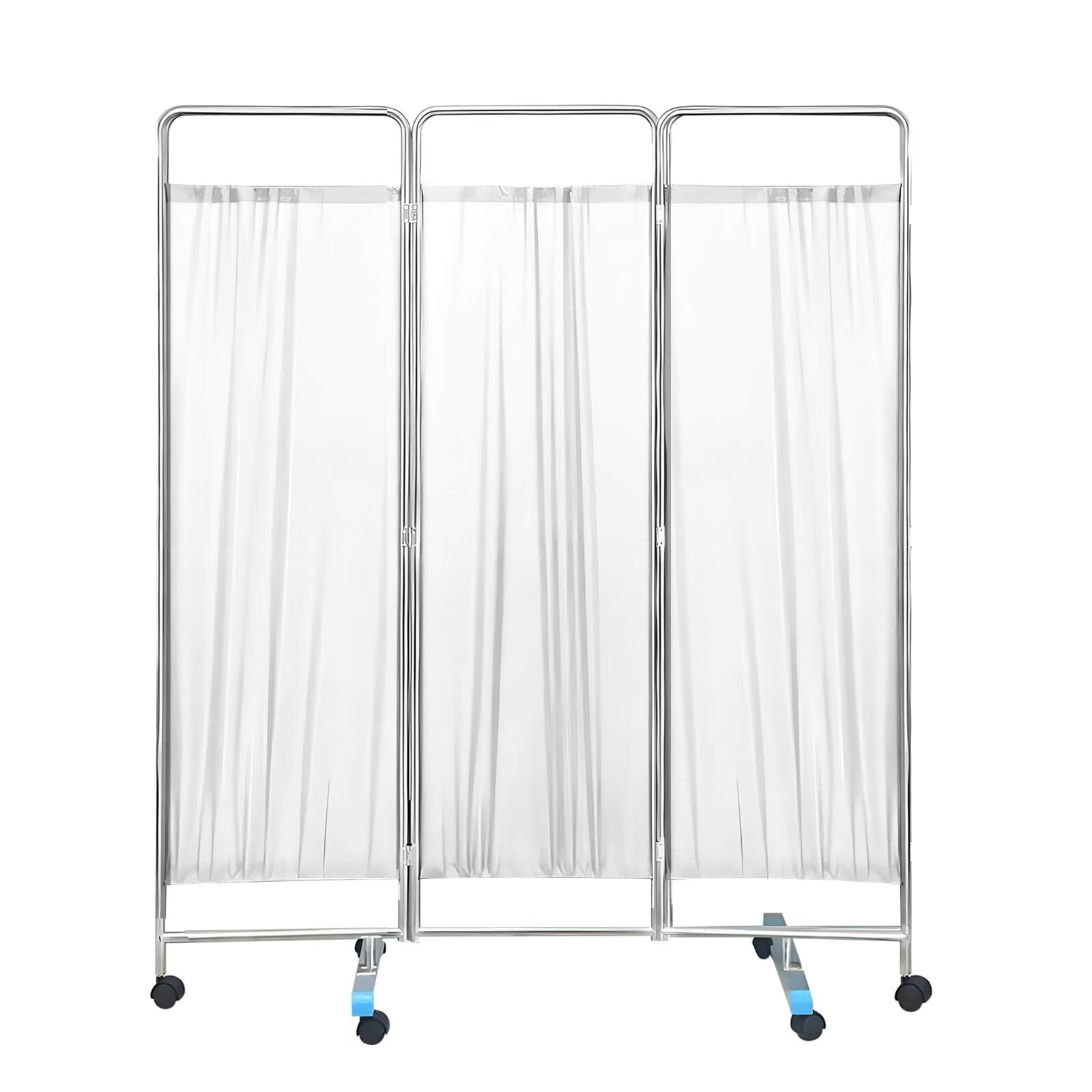 Medical privacy screen on wheels, mobile partition with casters, easy ...