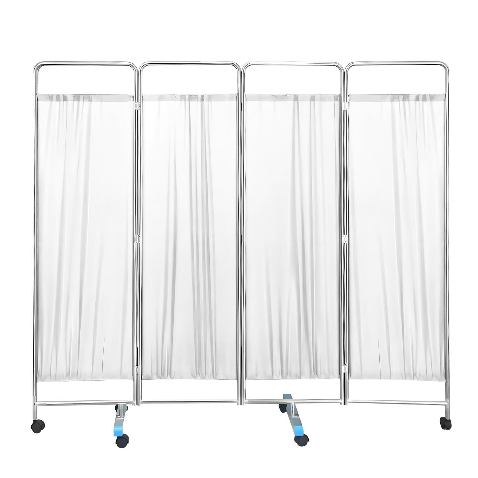 Medical privacy screen on wheels, mobile partition with casters, easy ...