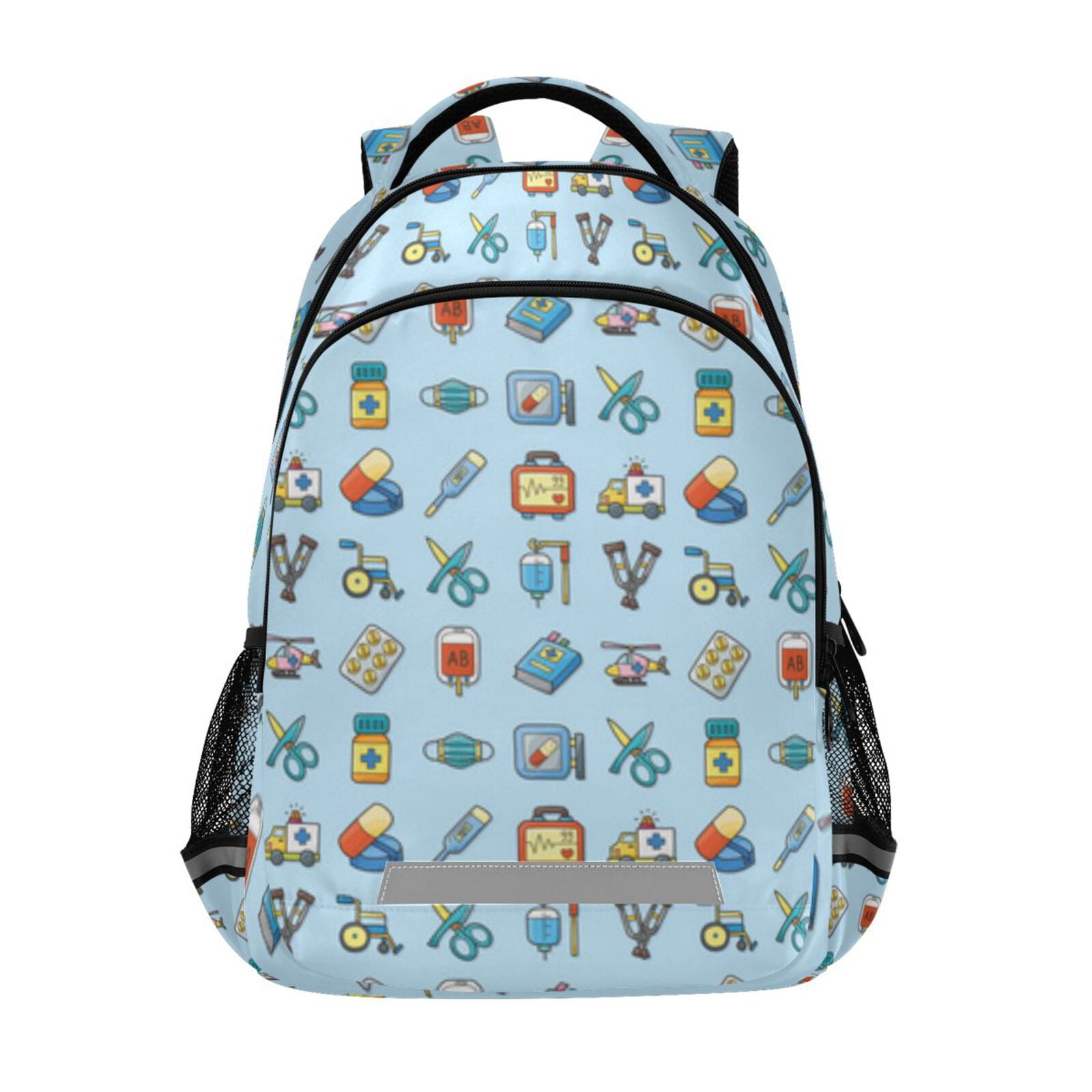 Medical seamless pattern design(2) Backpacks with Safety Reflective ...
