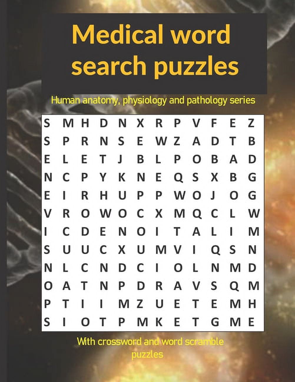Medical Word Search Puzzles Human Anatomy Physiology And Pathology