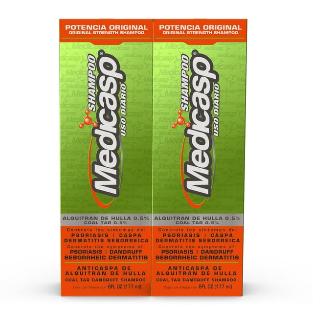 Medicasp Coal Tar Dandruff Shampoo for Dandruff, Seborrheic Dermatitis ...