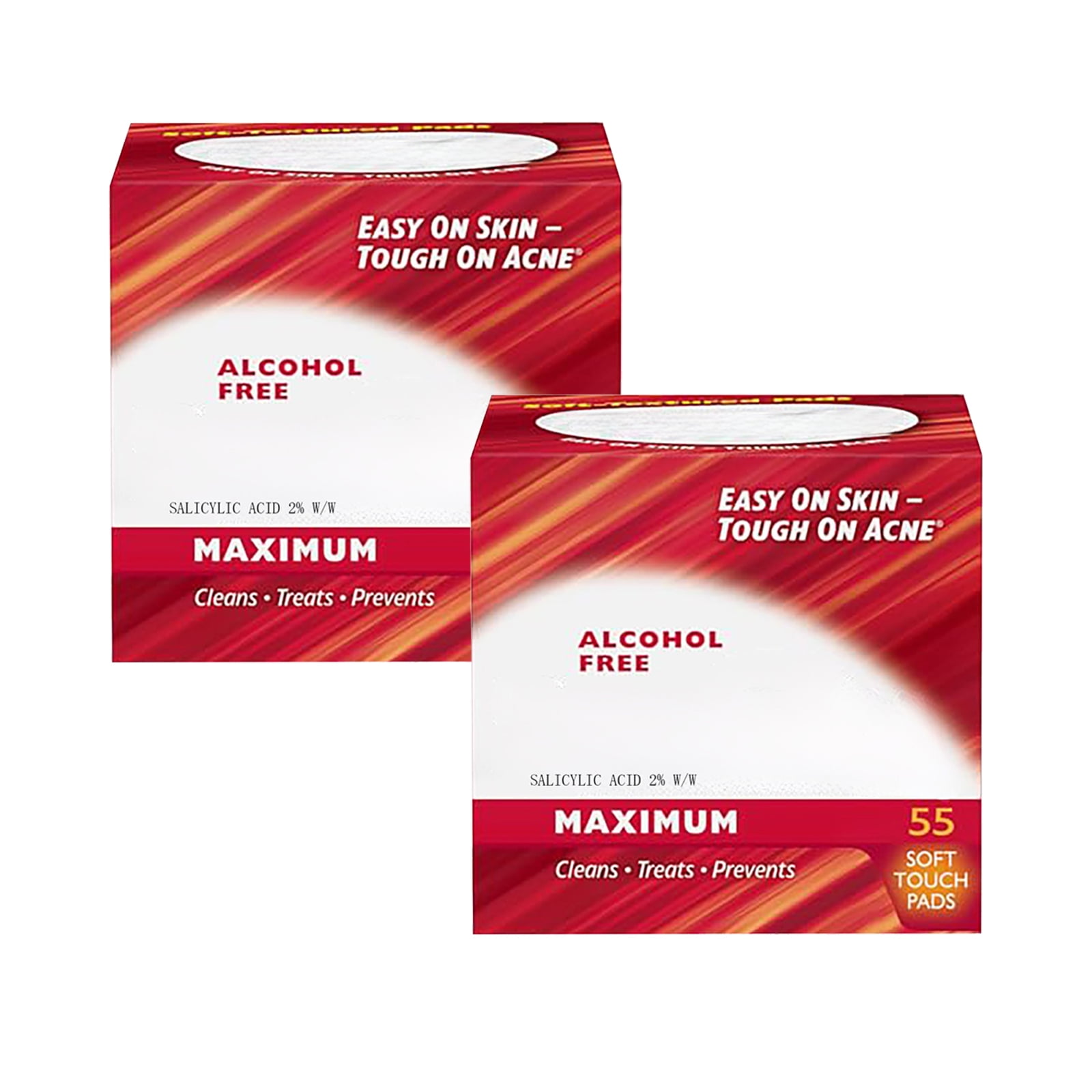 Medicated Acne Pads, Maximum, 110 Count â Facial Cleansing Wipes, Free ...