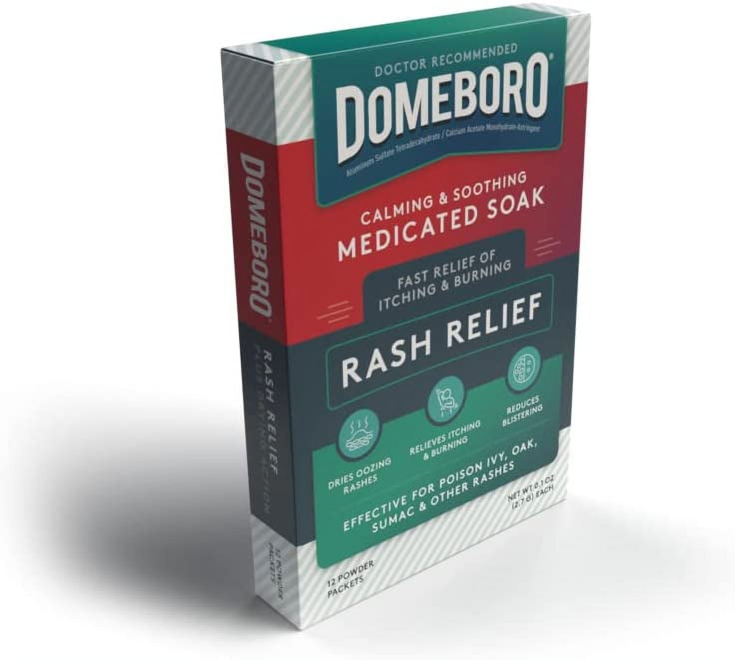 Medicated Soak Rash Relief (Burow’s Solution), 12 Count (Pack of 1 ...