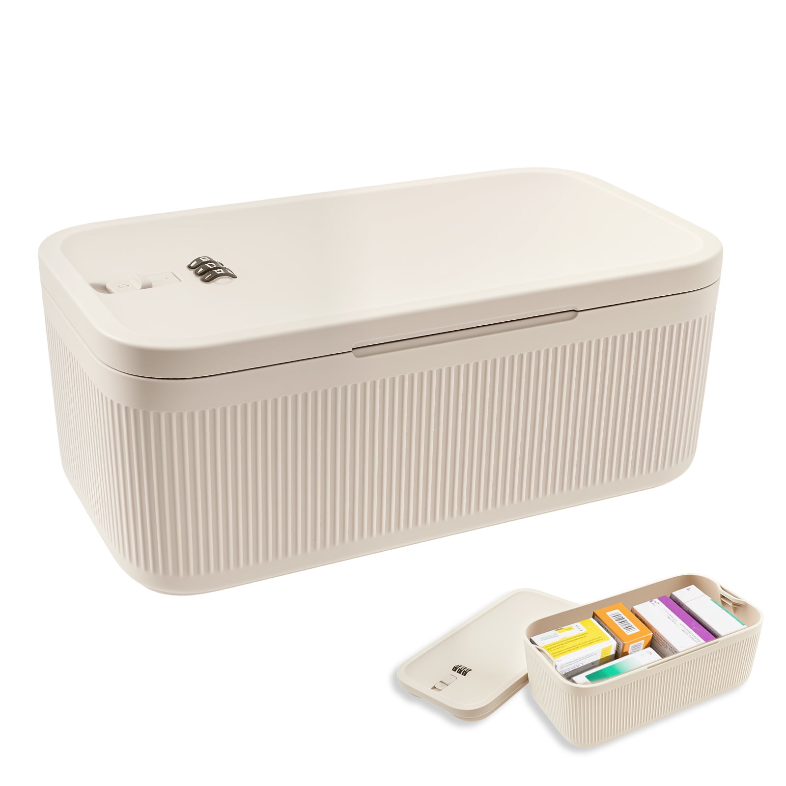 Medication Locking Box Versatile Safe Small Lockable Storage Box ...