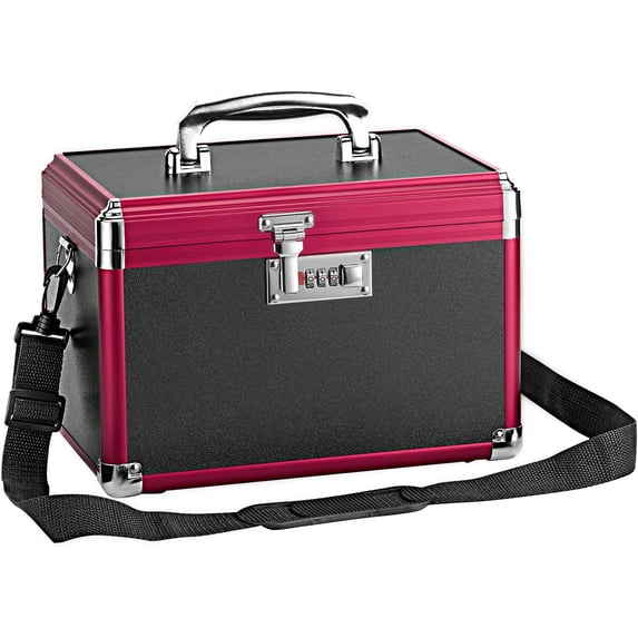 Medication lockbox with combination lock - 12-inch hard shell first aid ...