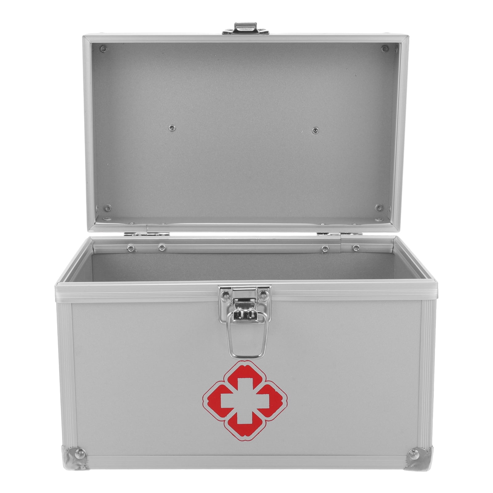 Medicine Box First Aid Kit Case Organizer Household Sturdy Metal ...