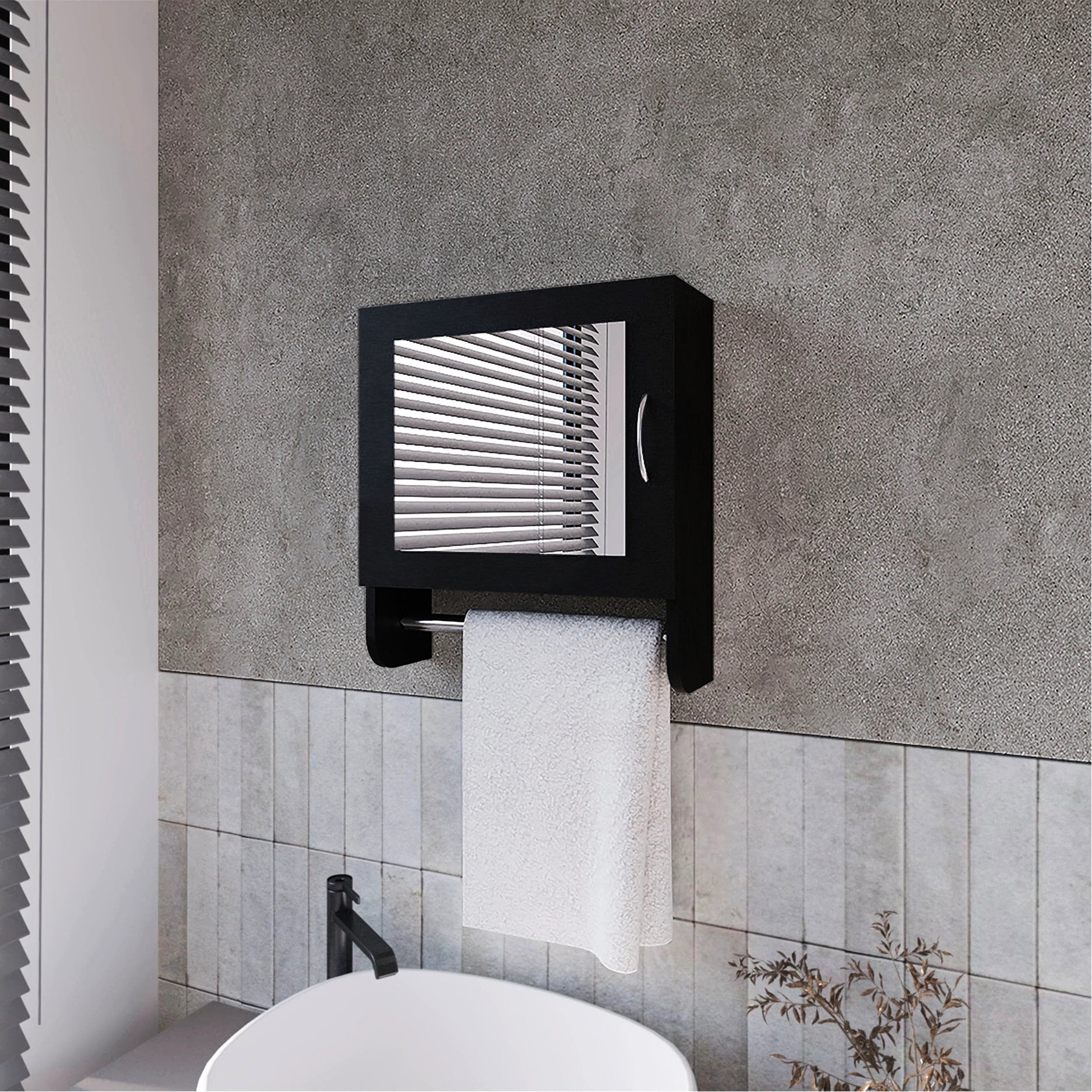Medicine Cabinet with Included Mirror | Keeps Hygiene Products ...