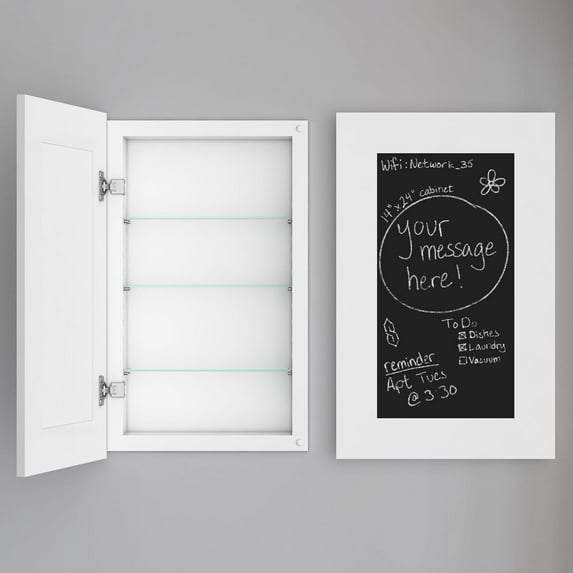 Medicine Cabinet No Mirror Recessed Hidden in Wall Niche Without Mirror ...