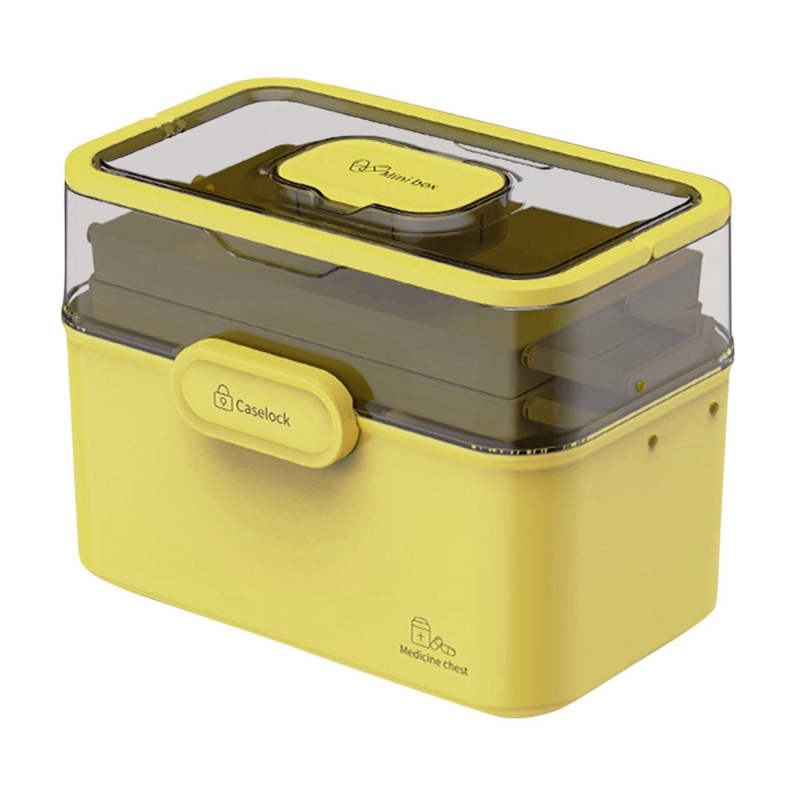 Medicine Cabinet Organizer, 3-Tier Storage Box, First Aid Organizer Box ...