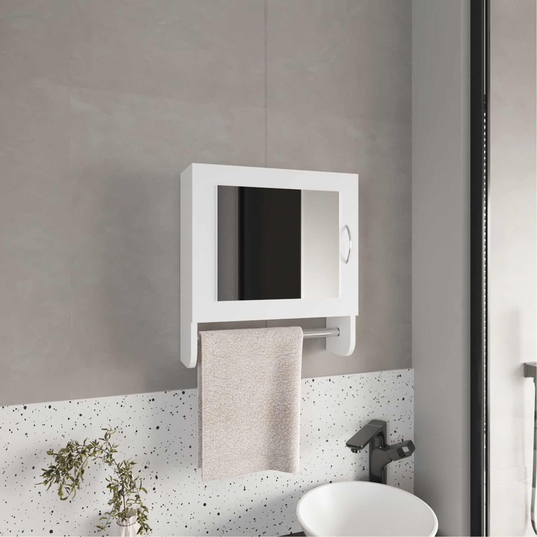 Medicine Cabinet with Shelves | Practical Storage in Small Bathroom ...