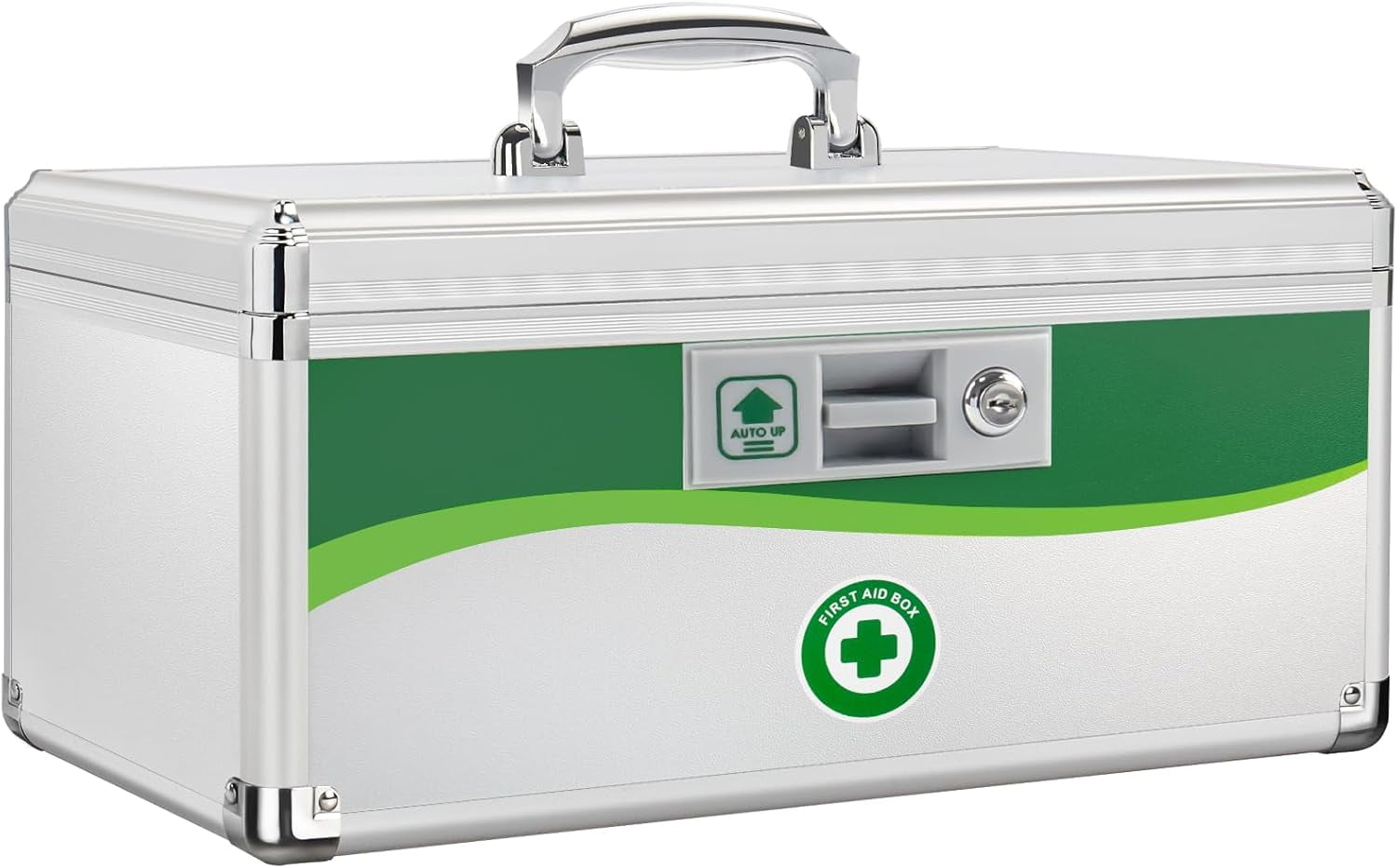 Medicine Lock Box, First Aid Safe Medication Storage Box, Aluminum ...
