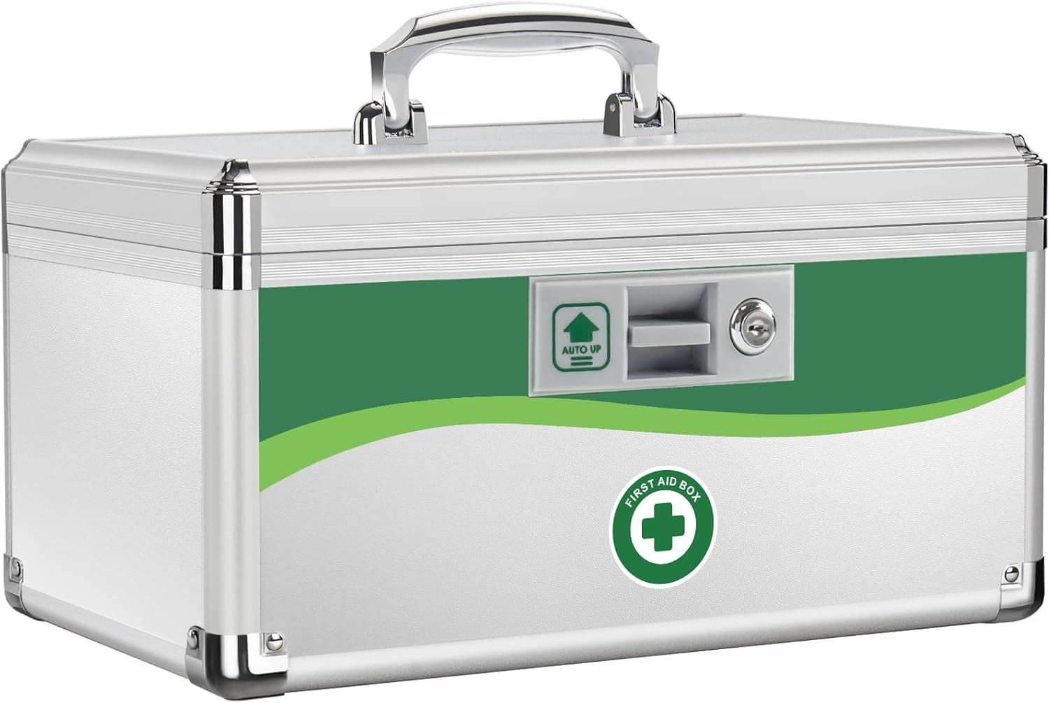 Medicine Lock Box, First Aid Safe Medication Storage Box, Layered ...