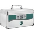 Medicine Lock Box, First Aid Safe Medication Storage Box, Layered ...