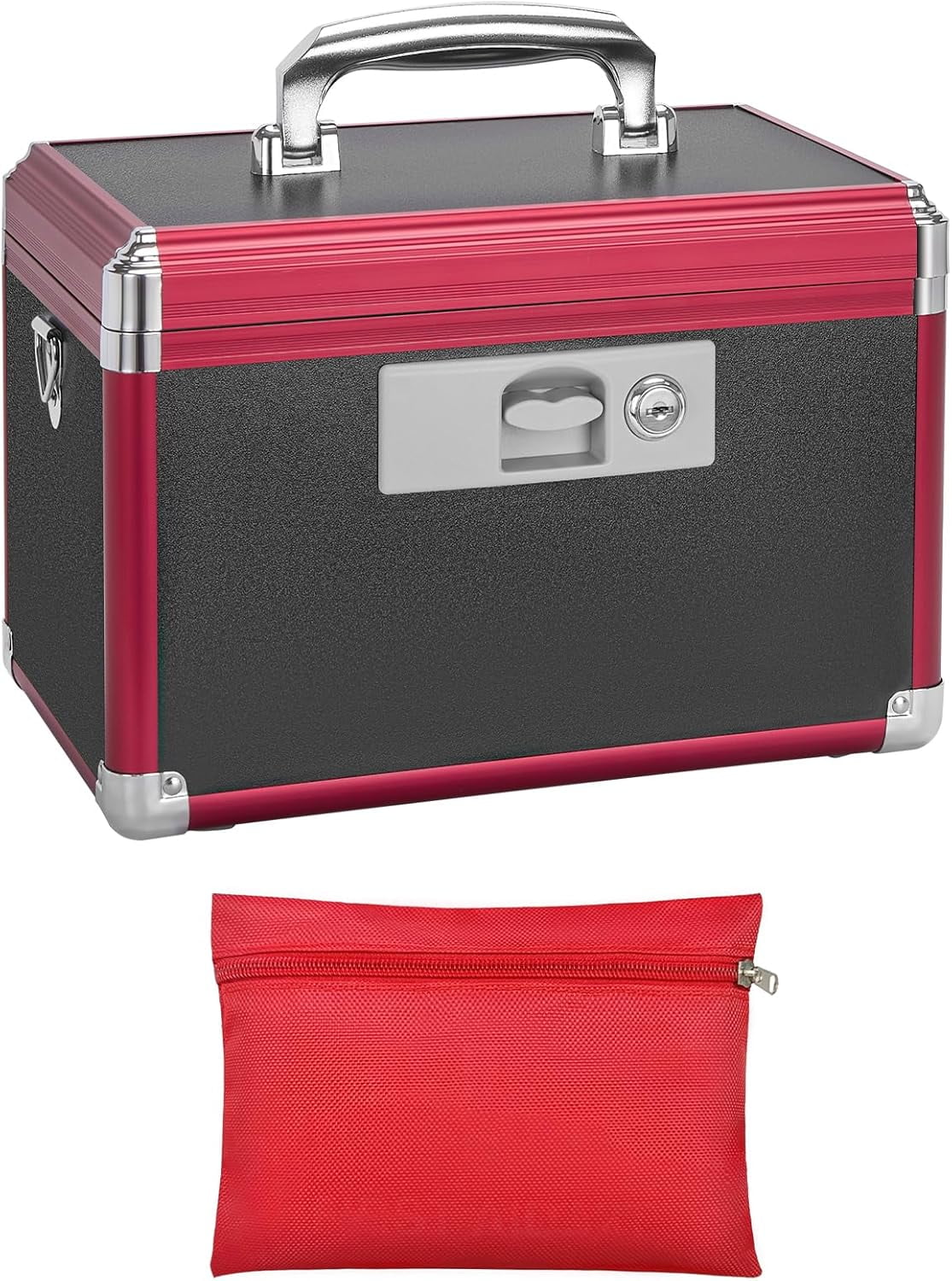 Medicine Lock Box with Key - Childproof Locking Medication Storage Case ...