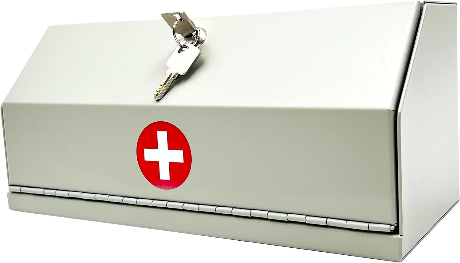 Medicine Lock Box for Medication Lock Box with Key - Wall Mounted ...