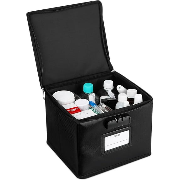 Medicine Lock Box for Medication Safe Storage, Family Lockable Storage ...