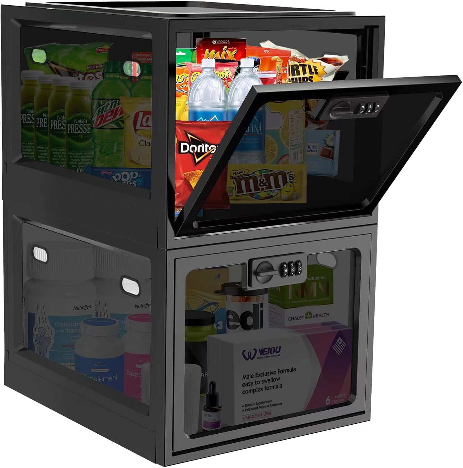 Medicine Lockable Storage Box for Medication Safe, Lock Box for ...