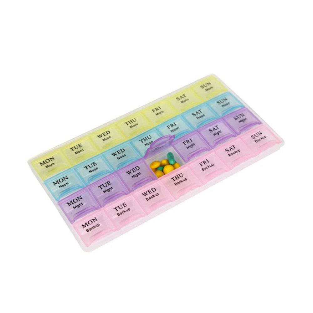 Medicine Pill Organizer 4 Times A Day Compact Carry With Ease Box For ...