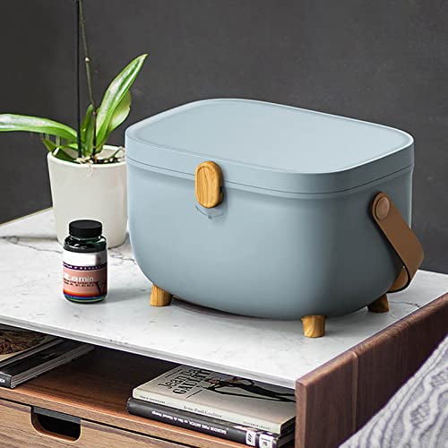 Medicine Storage Box, Oval Medicine Box Organizer Storage, Plastic ...