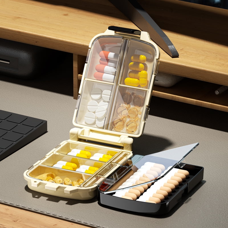 Medicine box pill portable drug packaging small size mini portable seal ...
