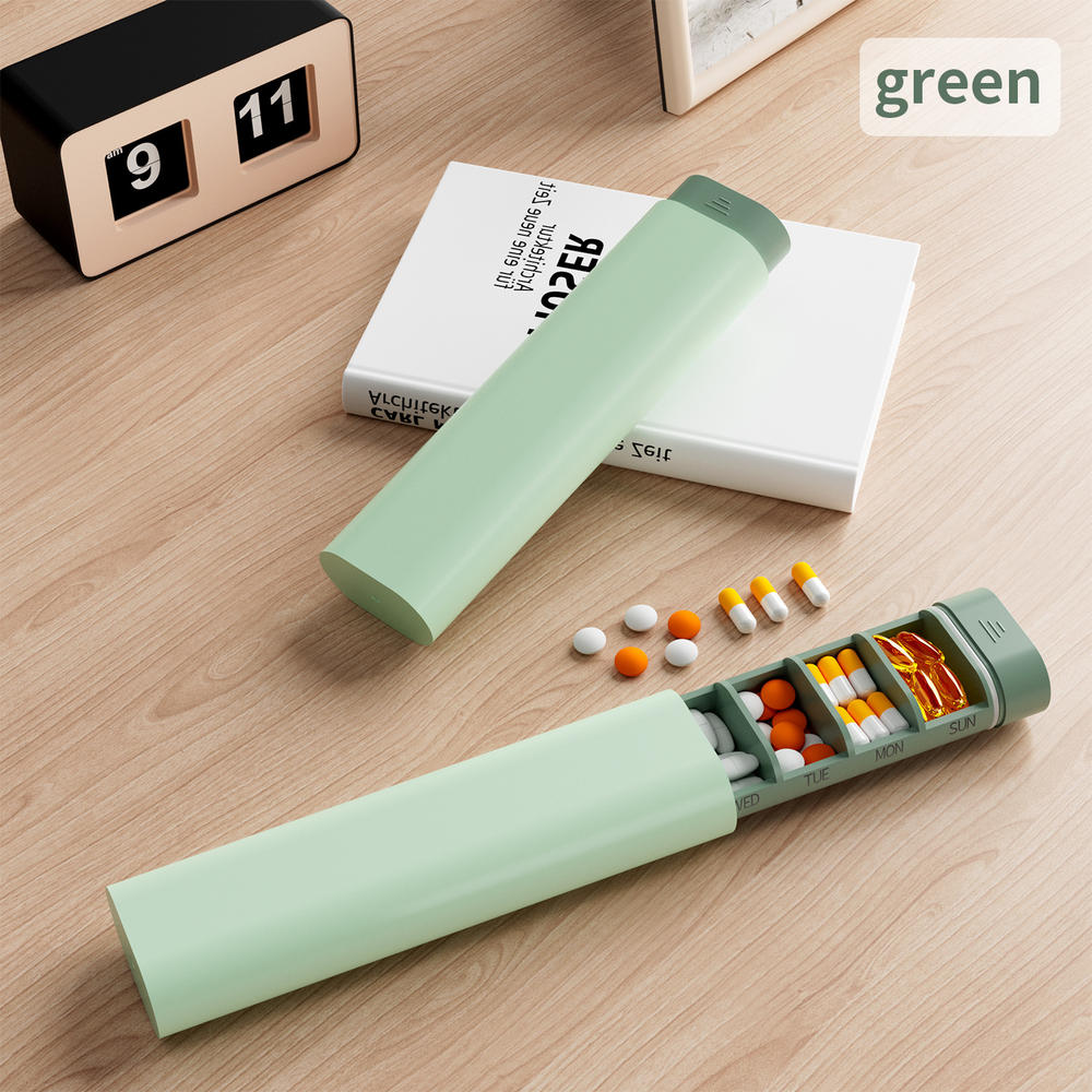 Medicine dispenser box 7-day medicine dispenser portable medicine box ...
