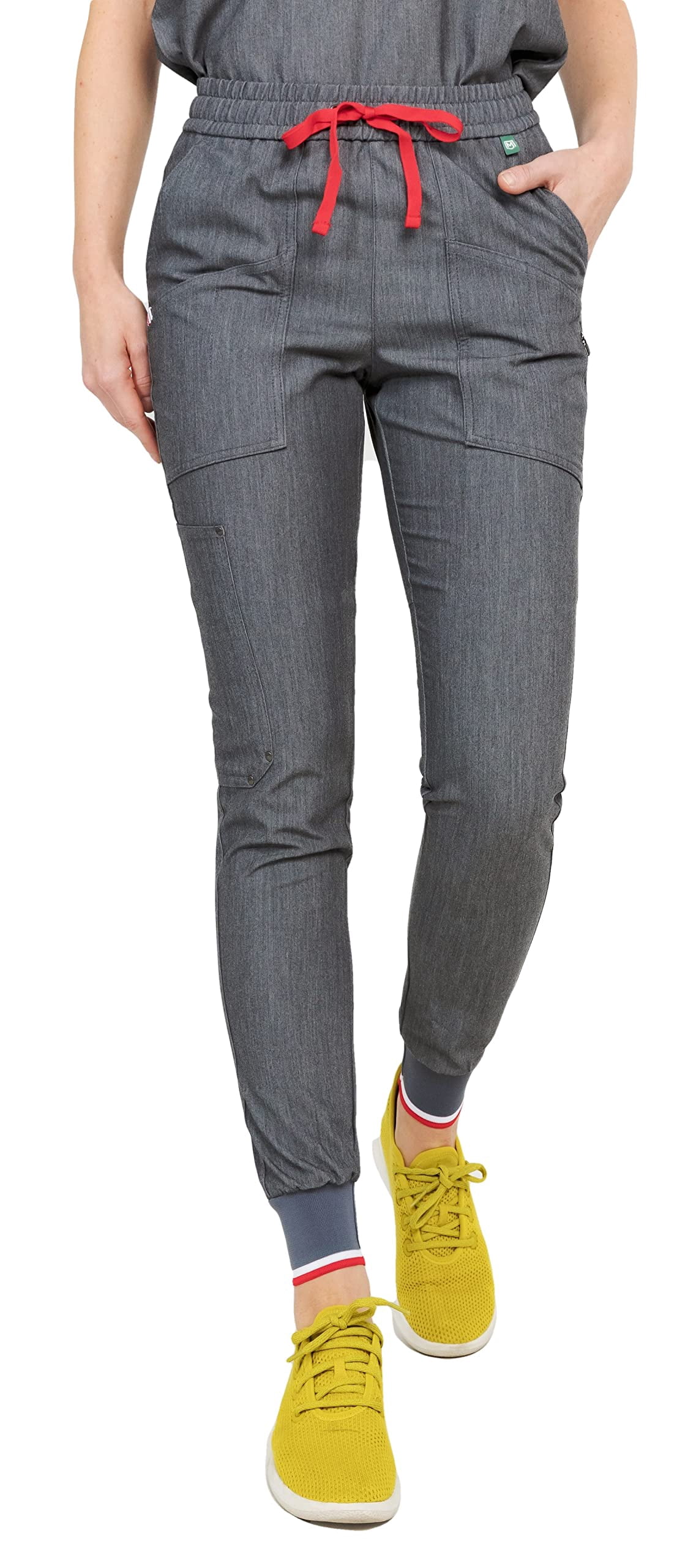 Mediclo Women's Medical Scrub Pants - Catalina 7 Pockets Elastic ...
