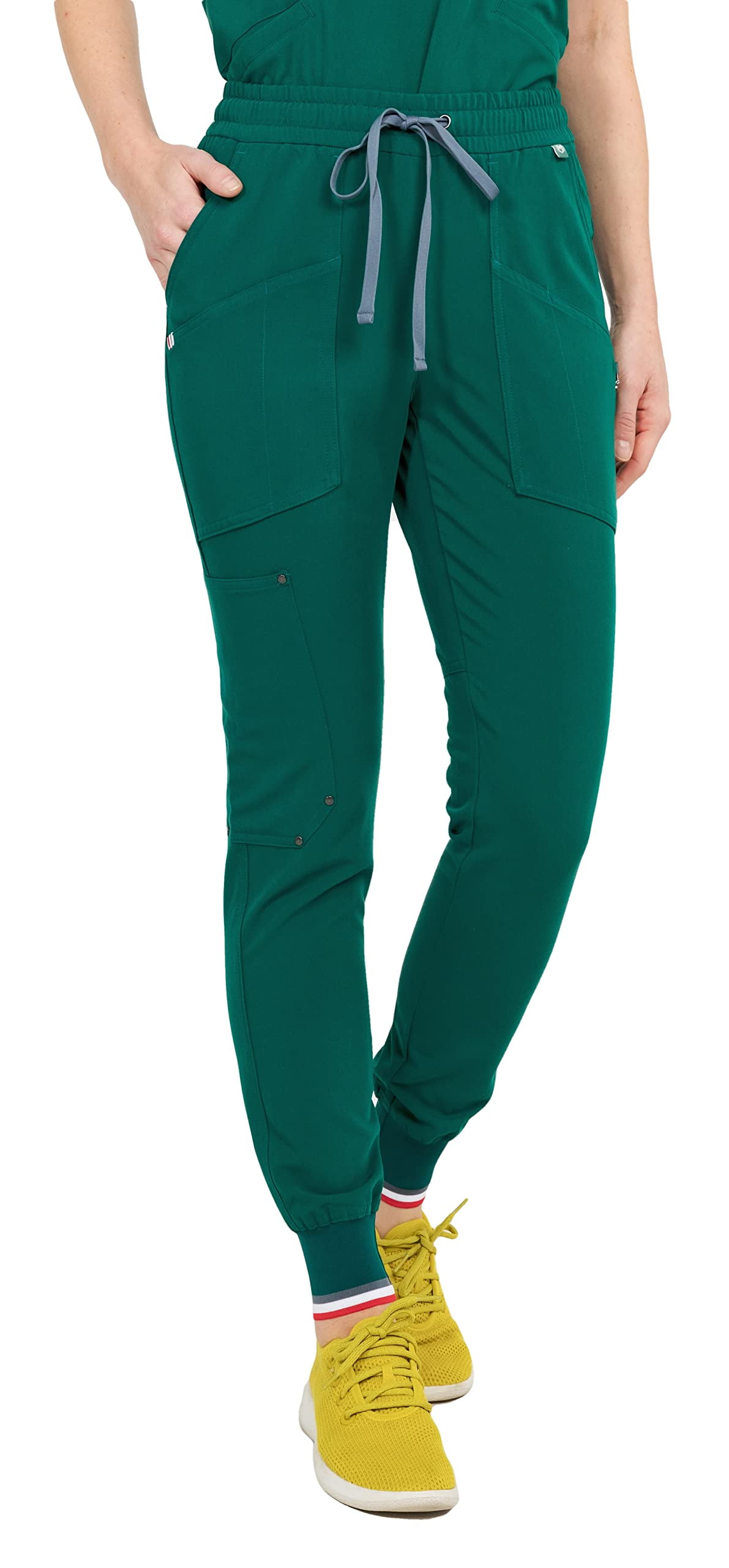 Mediclo Women's Medical Scrub Pants - Catalina 7 Pockets Elastic ...