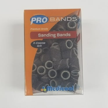 Medicool Pro Sanding Bands Box/90pcs + Free Mandrel 3/32 - (Medium GRIT ...
