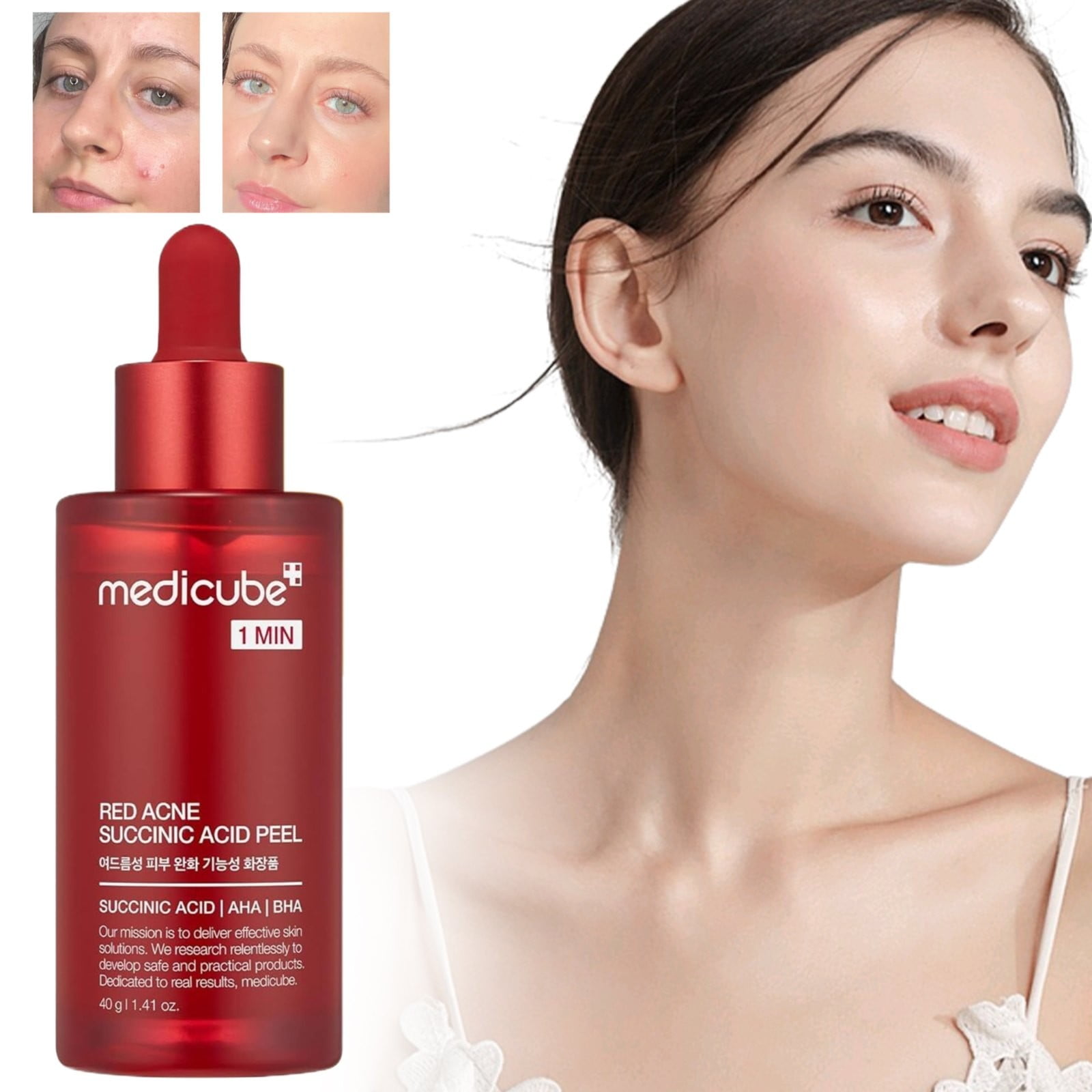 Medicube 21% AHA BHA Succinic Acid Exfoliating Serum - Korean Wash-off ...