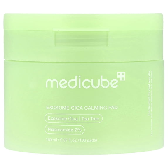 Medicube Exosome Cica Calming Pad, 100 Pads, 5.07 fl oz (150 ml ...