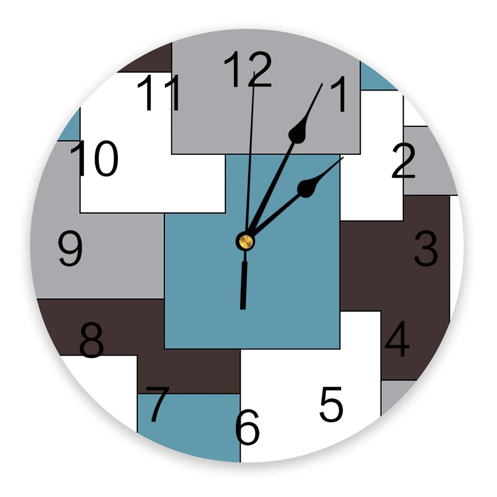 Medieval Abstract Geometric Classic Wall Clocks Silent Home Cafe Office ...