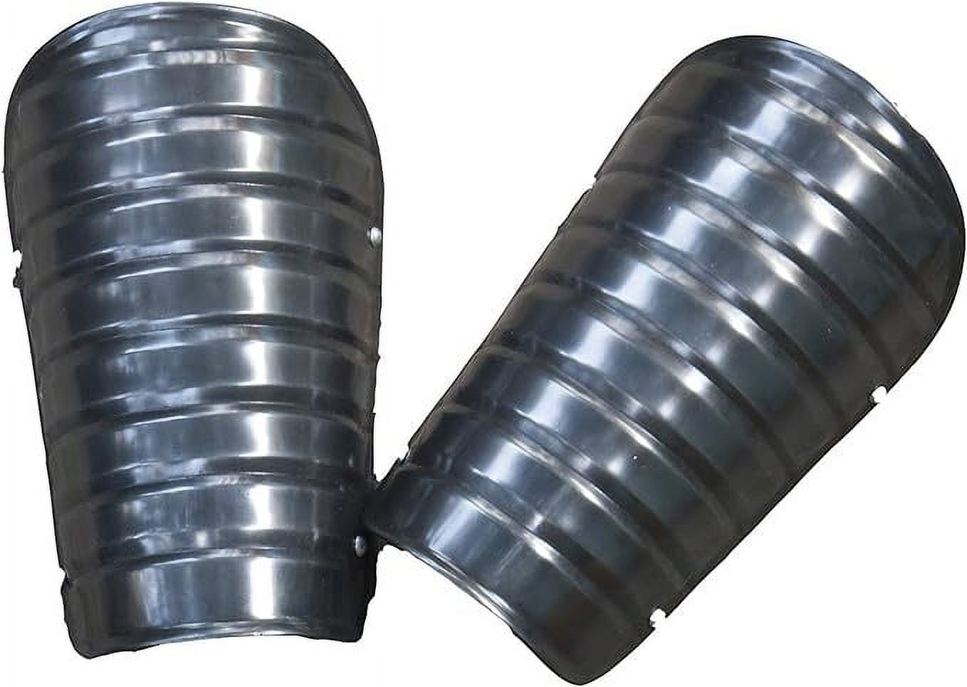 Medieval Armor Blackened Steel Plate Arm Bracer Set - Steel Cosplay ...
