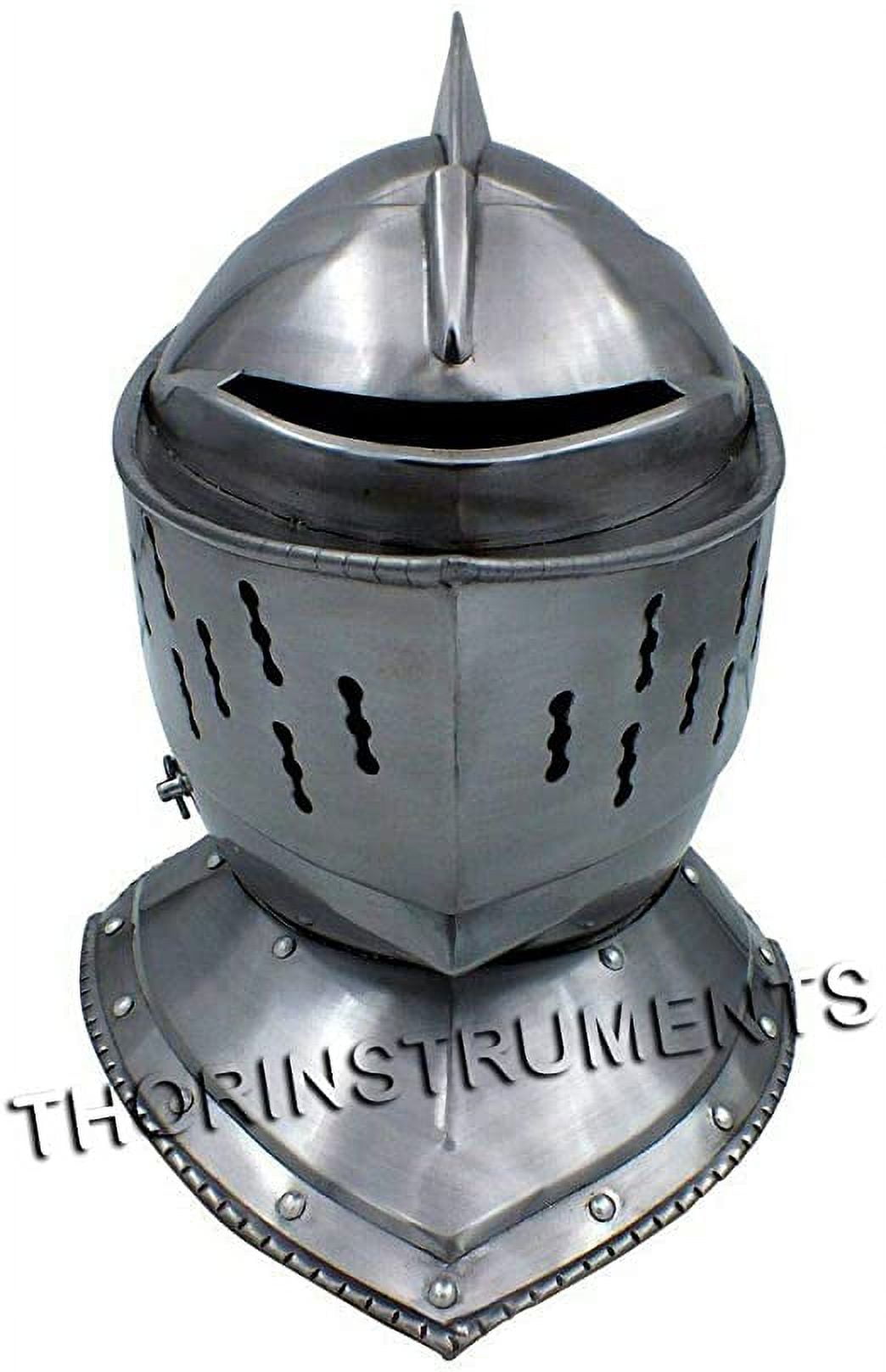 Medieval Armor European Knight Closed Helmet Collectible Reenactment ...