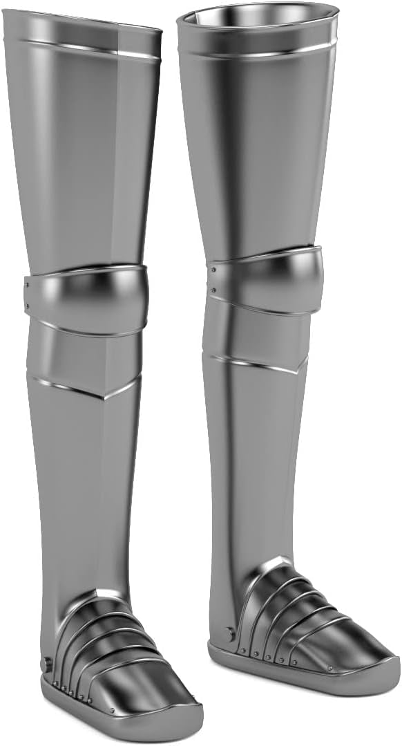 Medieval Armor Full Leg Guard SCA LARP Steel Sabatons Templar Set ...