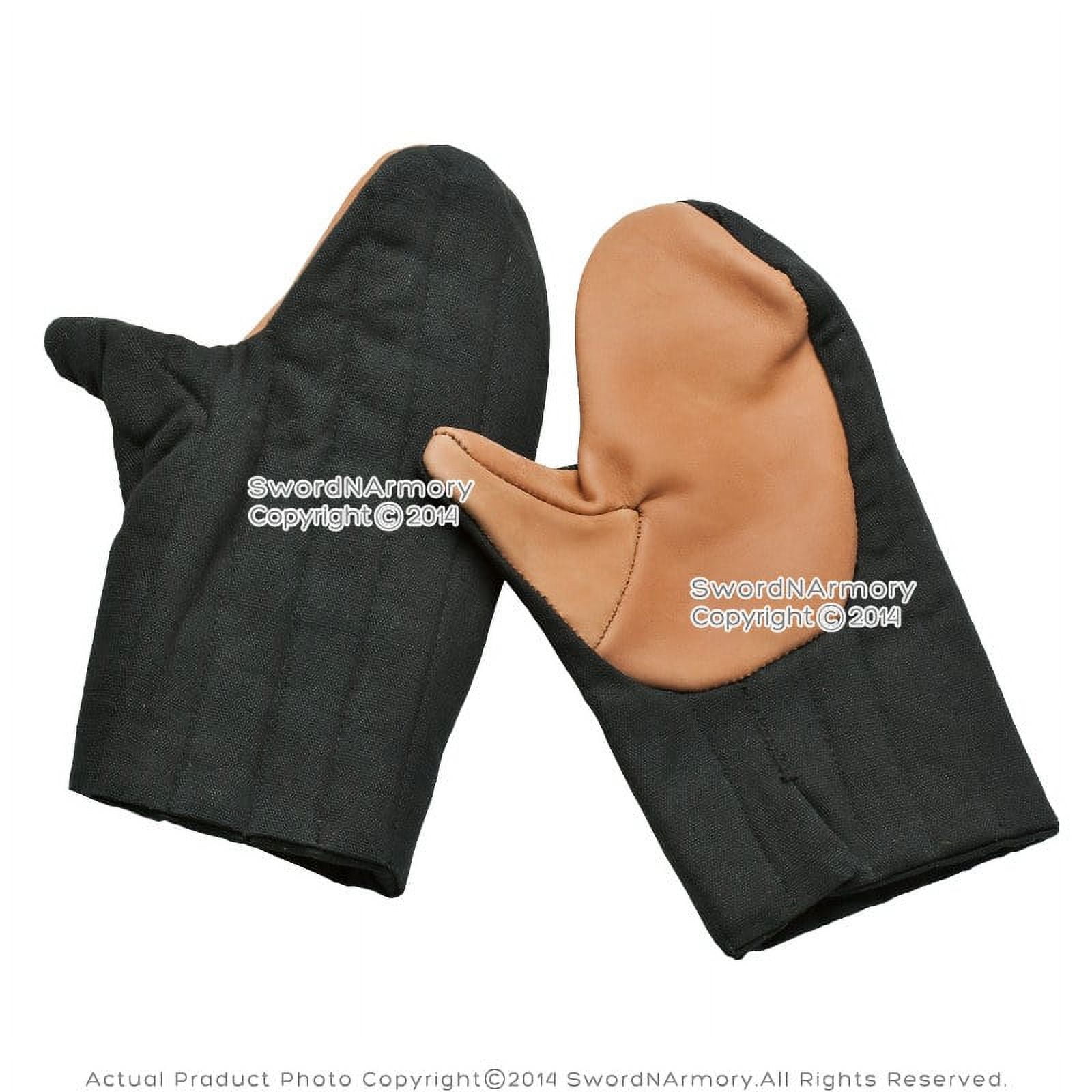 Medieval Armor Padded Heavy Duty Cotton Mittens Gauntlet Glove SCA LARP ...