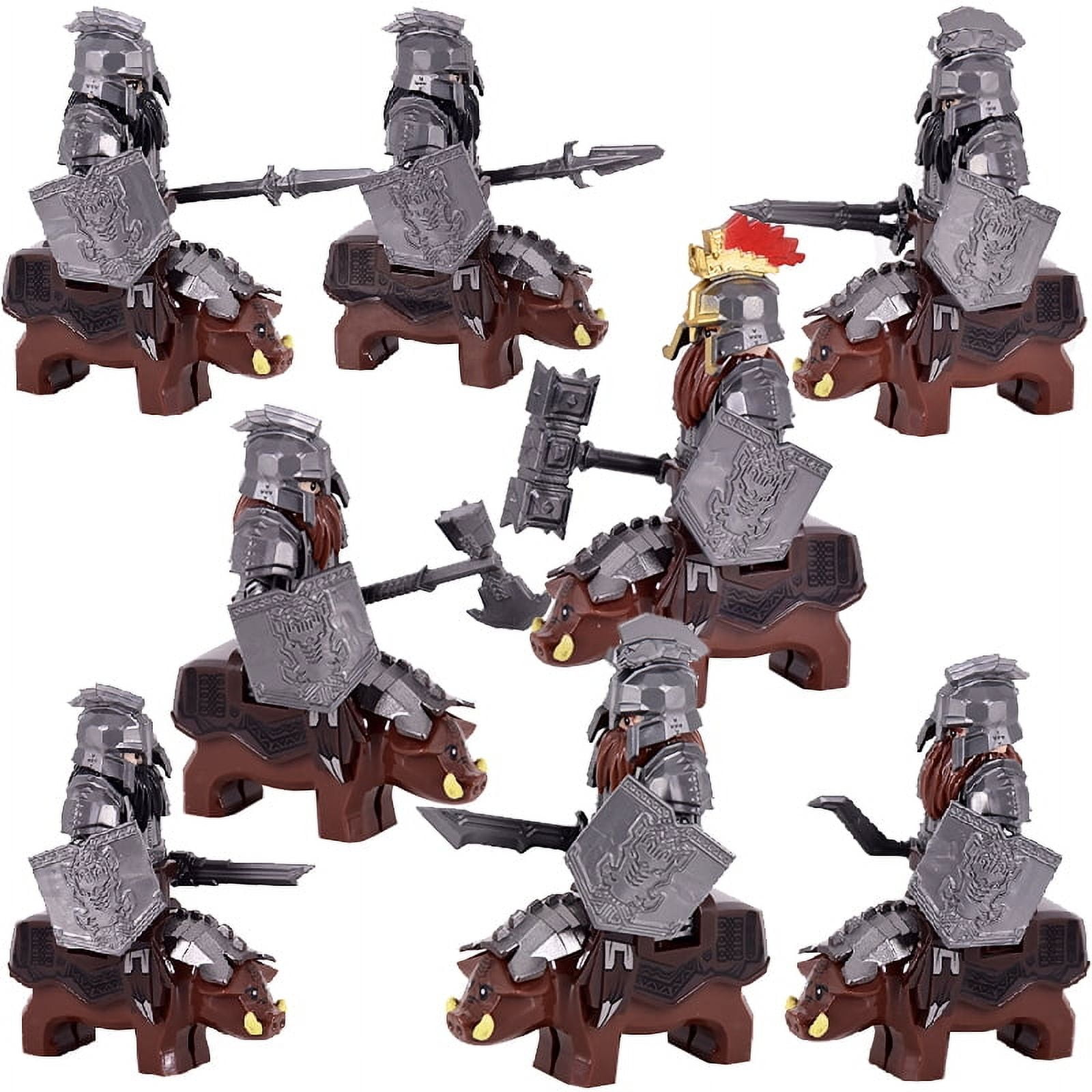 Medieval Asgard Soldier lotr Dwarf Boar Goat Chariot Animals Figures ...