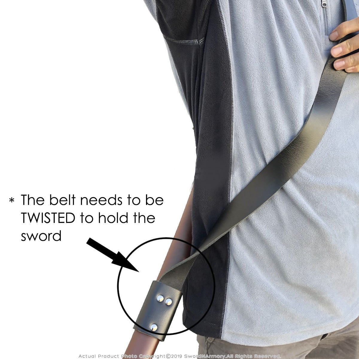 Medieval Baldric Sword Belt Back Hanger Adjustable Frog with Laces ...