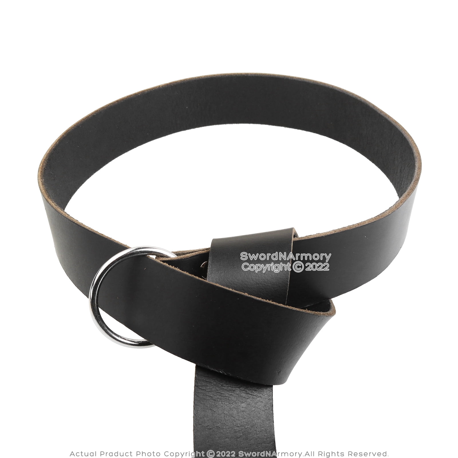 Medieval Black Genuine Leather Viking Ring Belt for Medieval ...