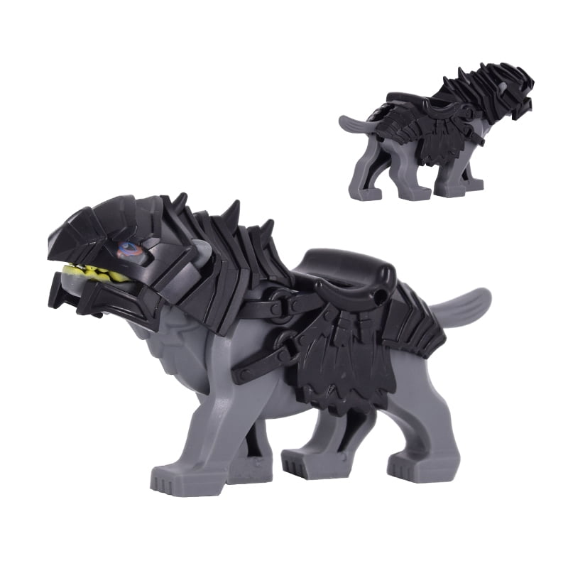 Medieval Black Wolf lotr Figures Raider Soldiers Wolverines Wolf rider ...