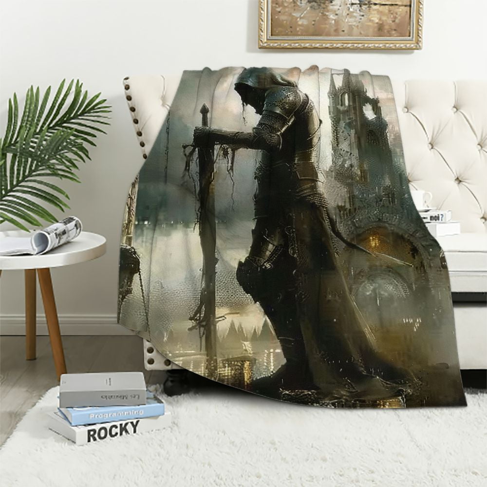 Medieval Blanket Luxury Blanket Cozy Soft Throw Blanket Medieval Knight ...