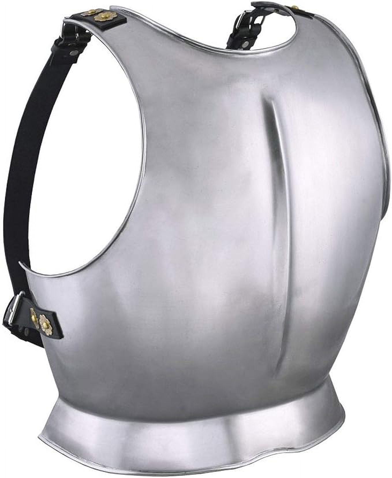 Medieval Breastplate with Leather Back Straps Steel Cuirass LARP Armor ...